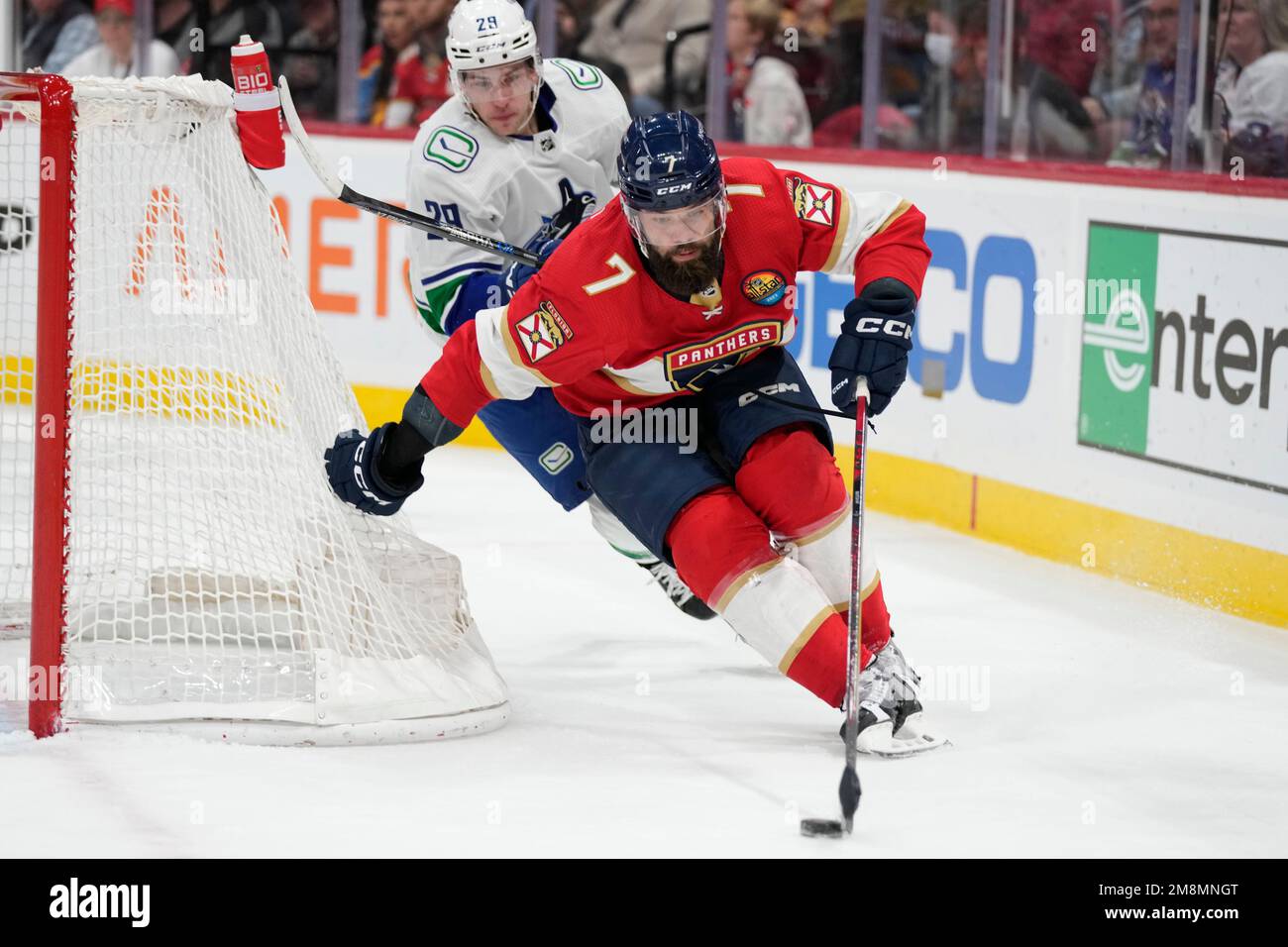 Florida Panthers defenseman Radko Gudas (7) and Vancouver Canucks ...