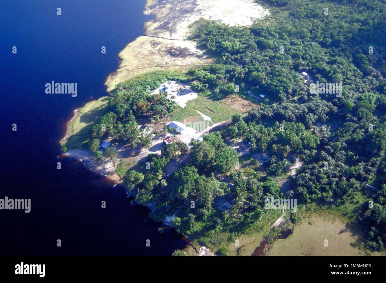 Malali, located on the upper Demerara River, the site where a school ...