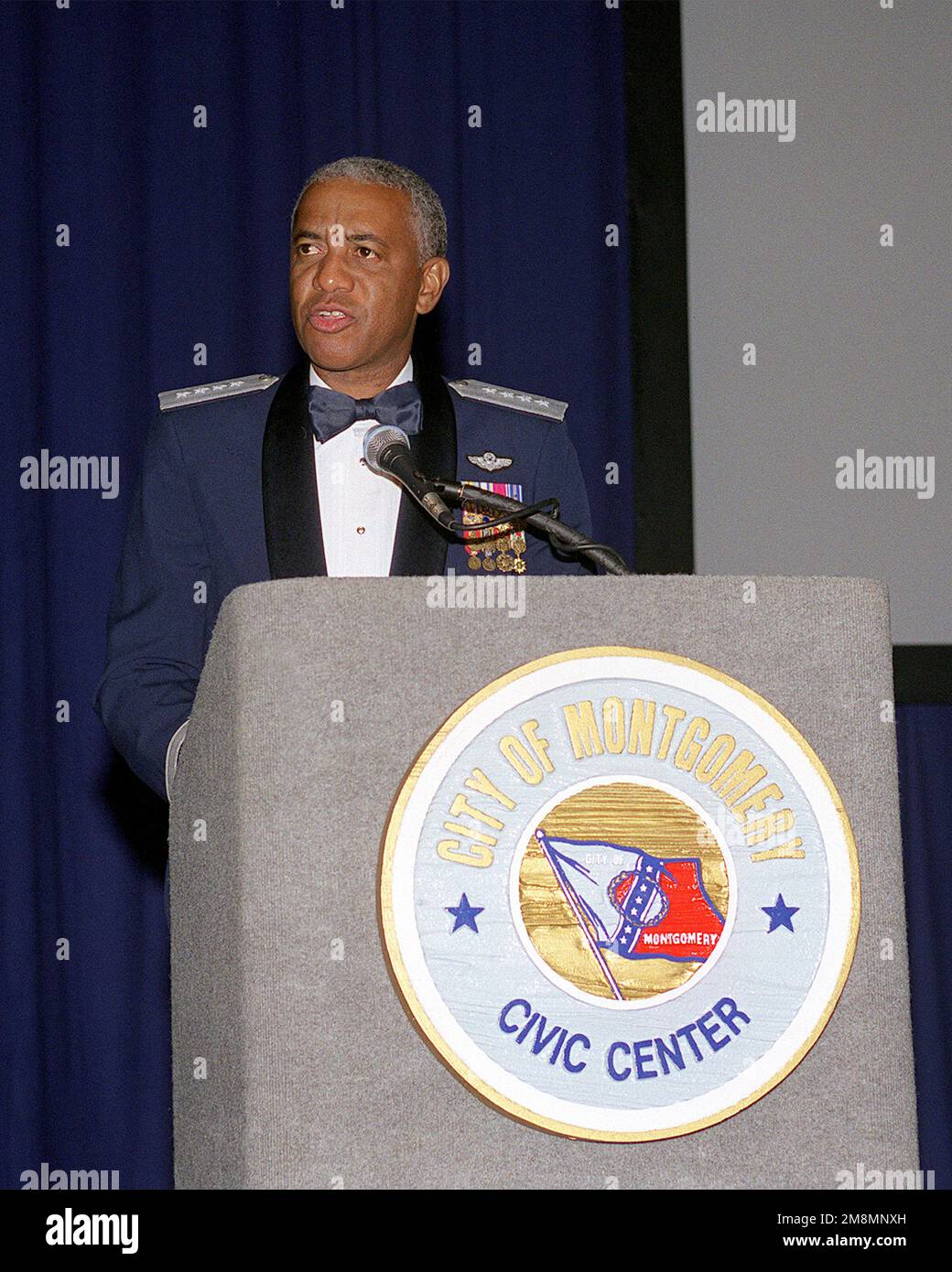 GEN Lloyd Newton, Air Education and Training Command commander, speaks ...