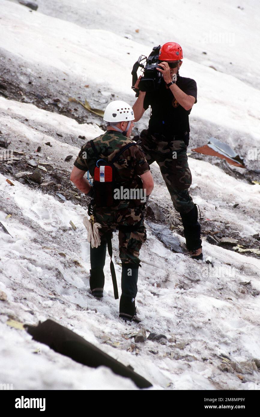 BGEN Donald A. Streater, (left, with white helmet), commander of the A ...