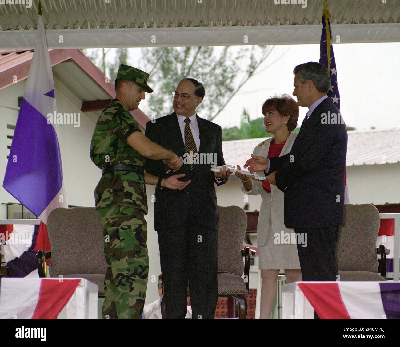 MAJ. GEN. Philip R. Kensinger, Jr., commander, US Army South, hands ...