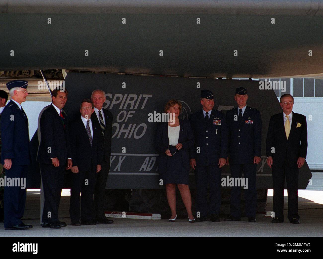 During dedication of the B-2 "Spirit of Ohio" stealth bomber ...