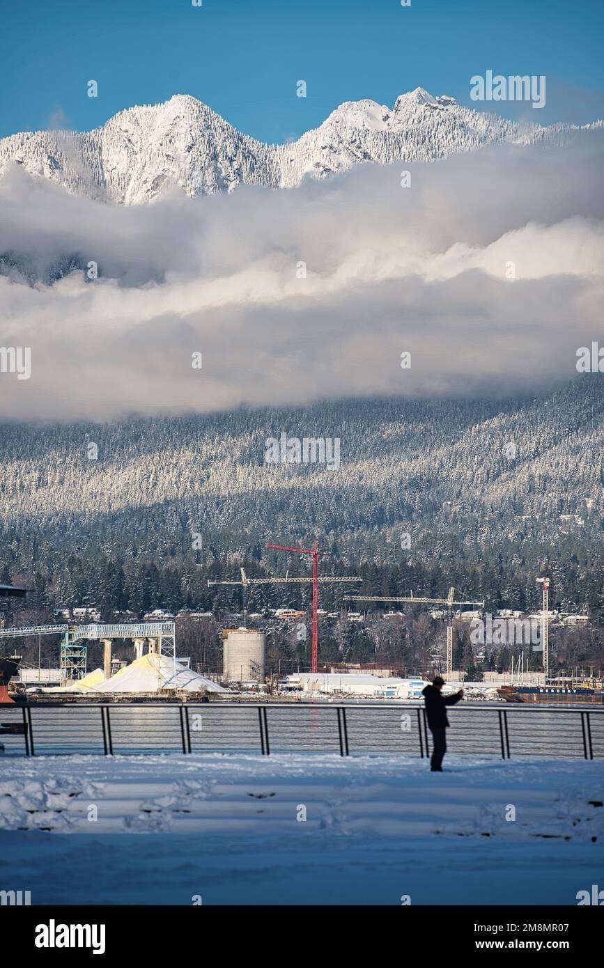 Vancouver in the snow Stock Photo - Alamy