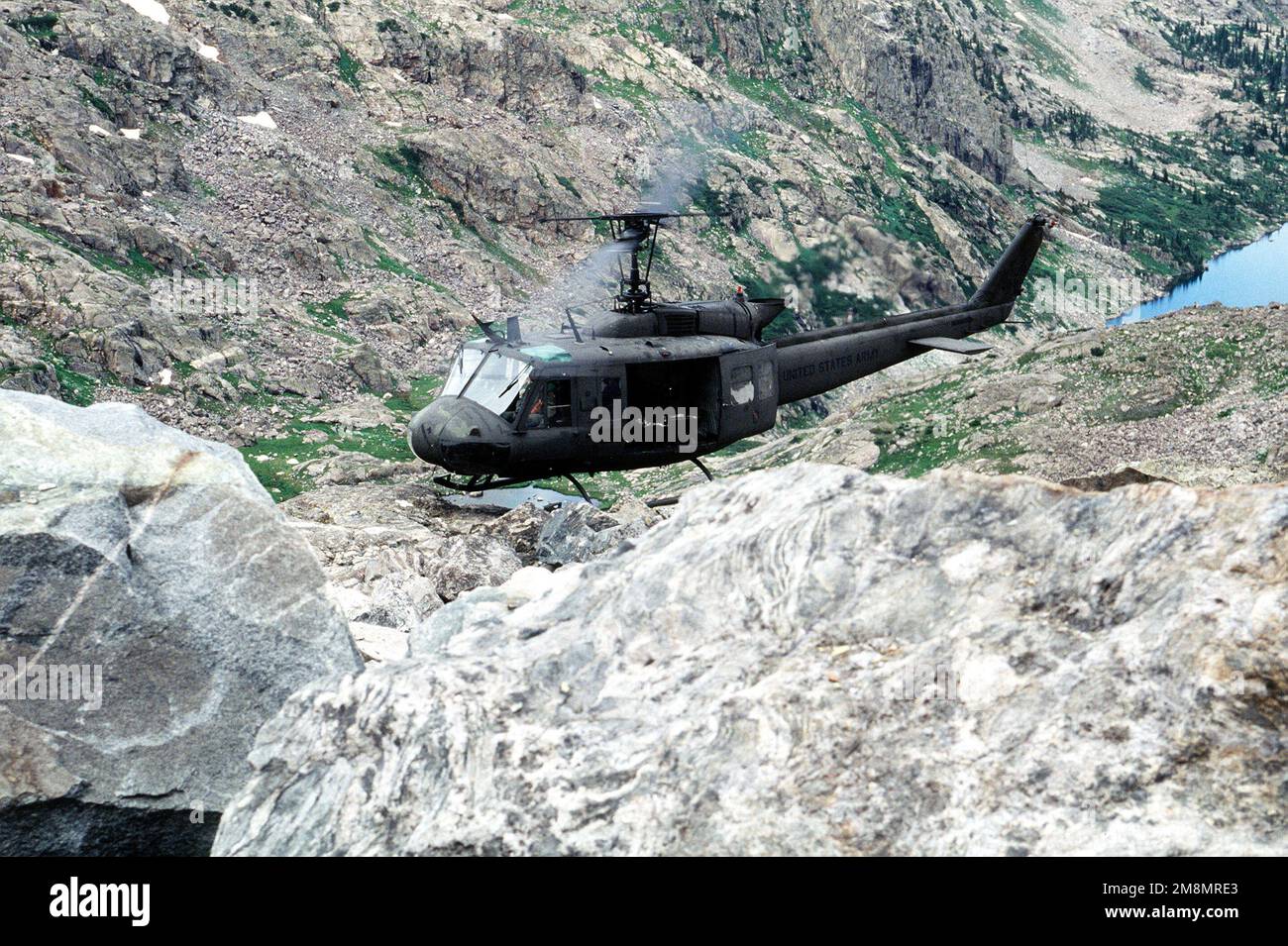 A UH-1N helicopter from the Colorado Army National Guard's High ...