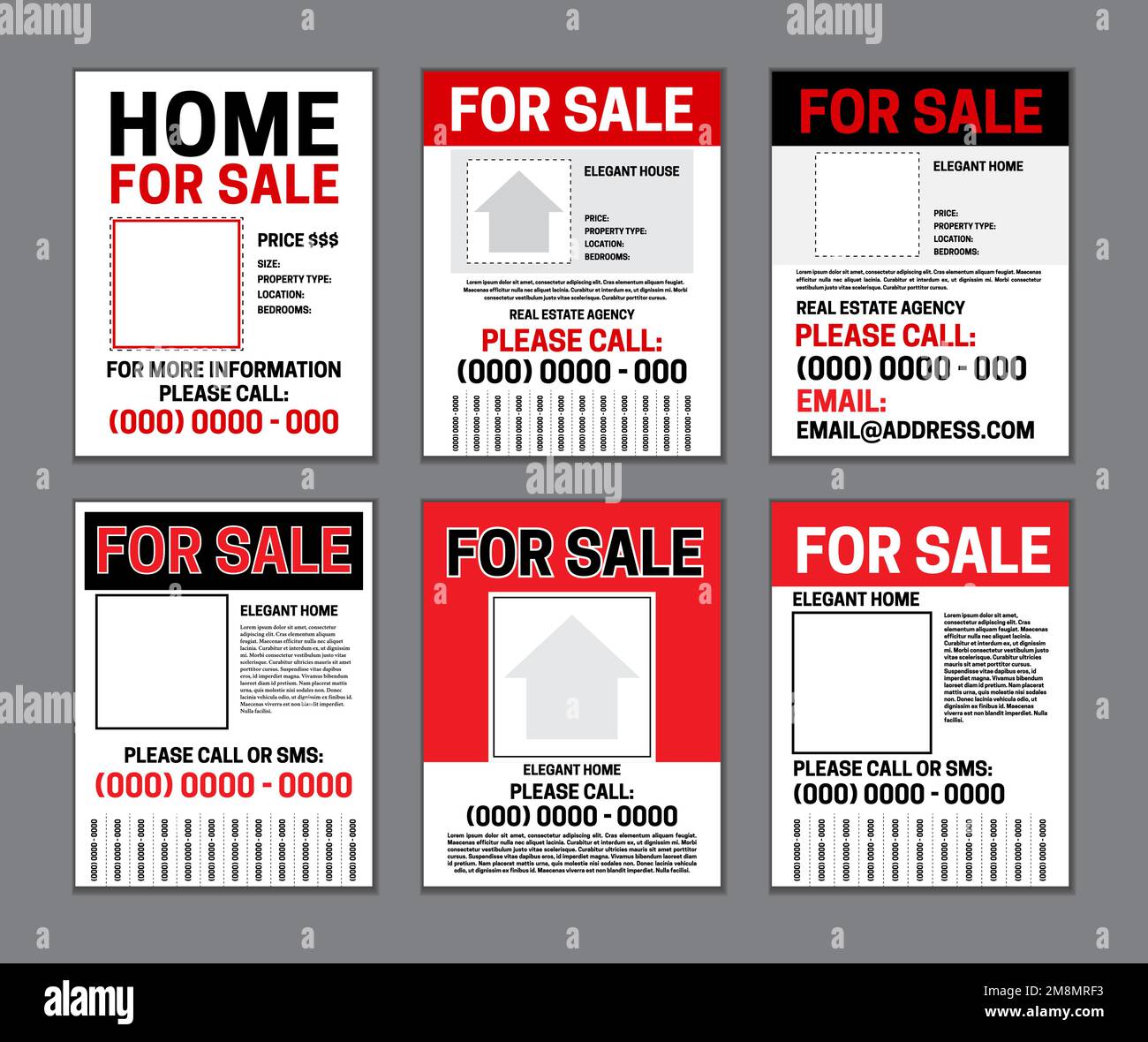 Home sale poster flyer Stock Vector Images - Alamy