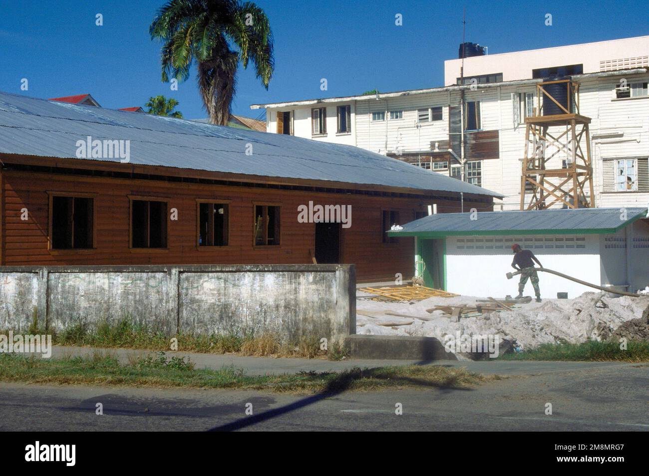 Engineers from the 820th Red Horse Squadron from Nellis Air Force Base ...