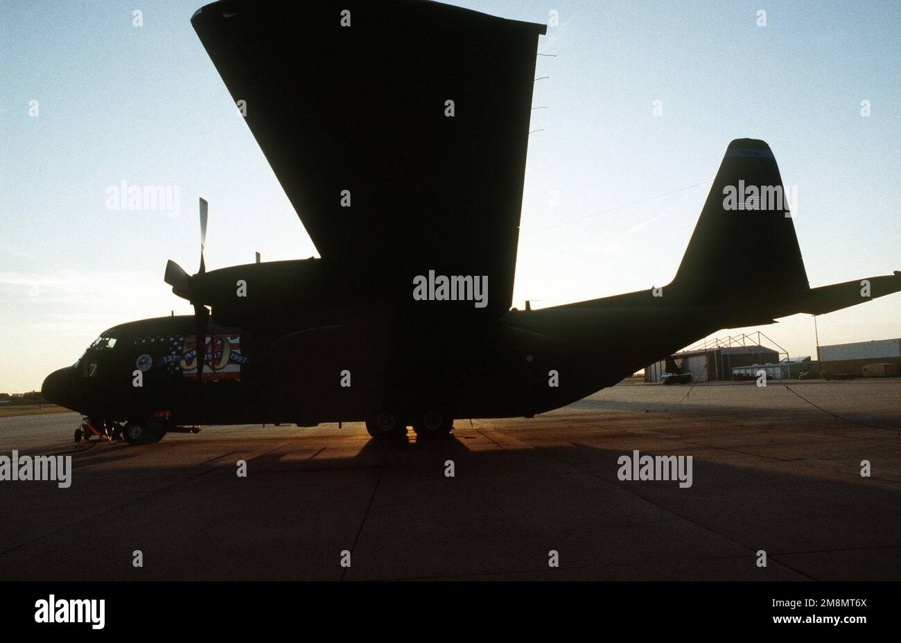 C-130 Hercules belonging to the 137th Airlift Wing, Oklahoma Air National Guard, painted to ...
