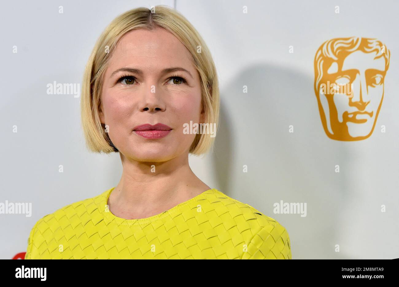 Michelle Williams arrives at the 2023 BAFTA Tea Party, Saturday, Jan ...