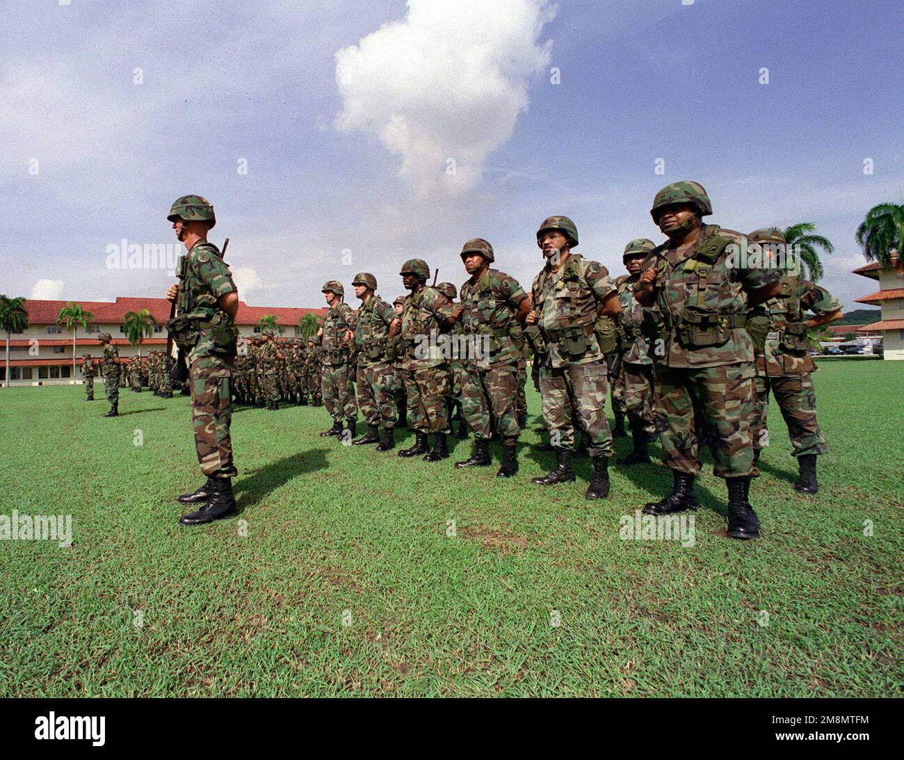 During a Change of Command Ceremony, the troops assemble for the ...