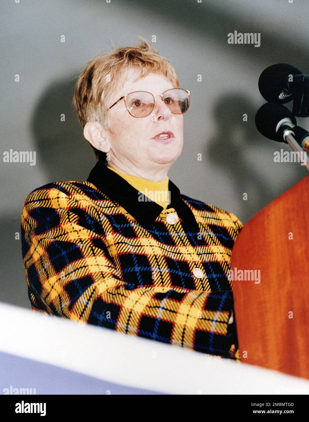 Lieutenant Colonel Robin Higgins, USMC, (Ret.) ships sponsor, delivers ...