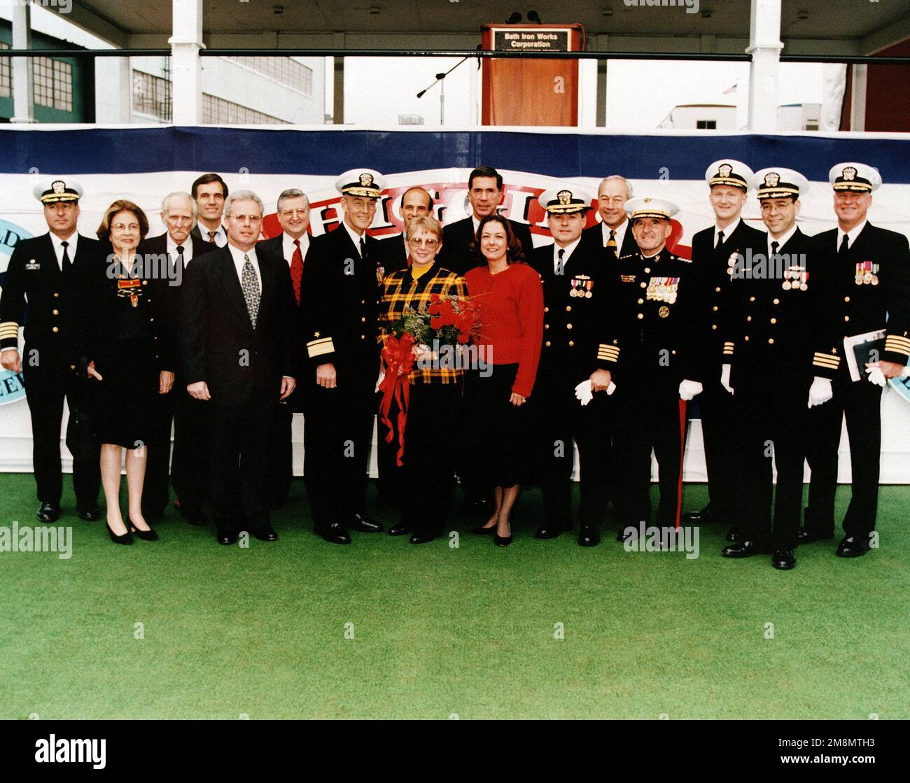 (Left to right) Captain Rubel; Mrs. Ruth Metcalf; Colonel Metcalf; the ...