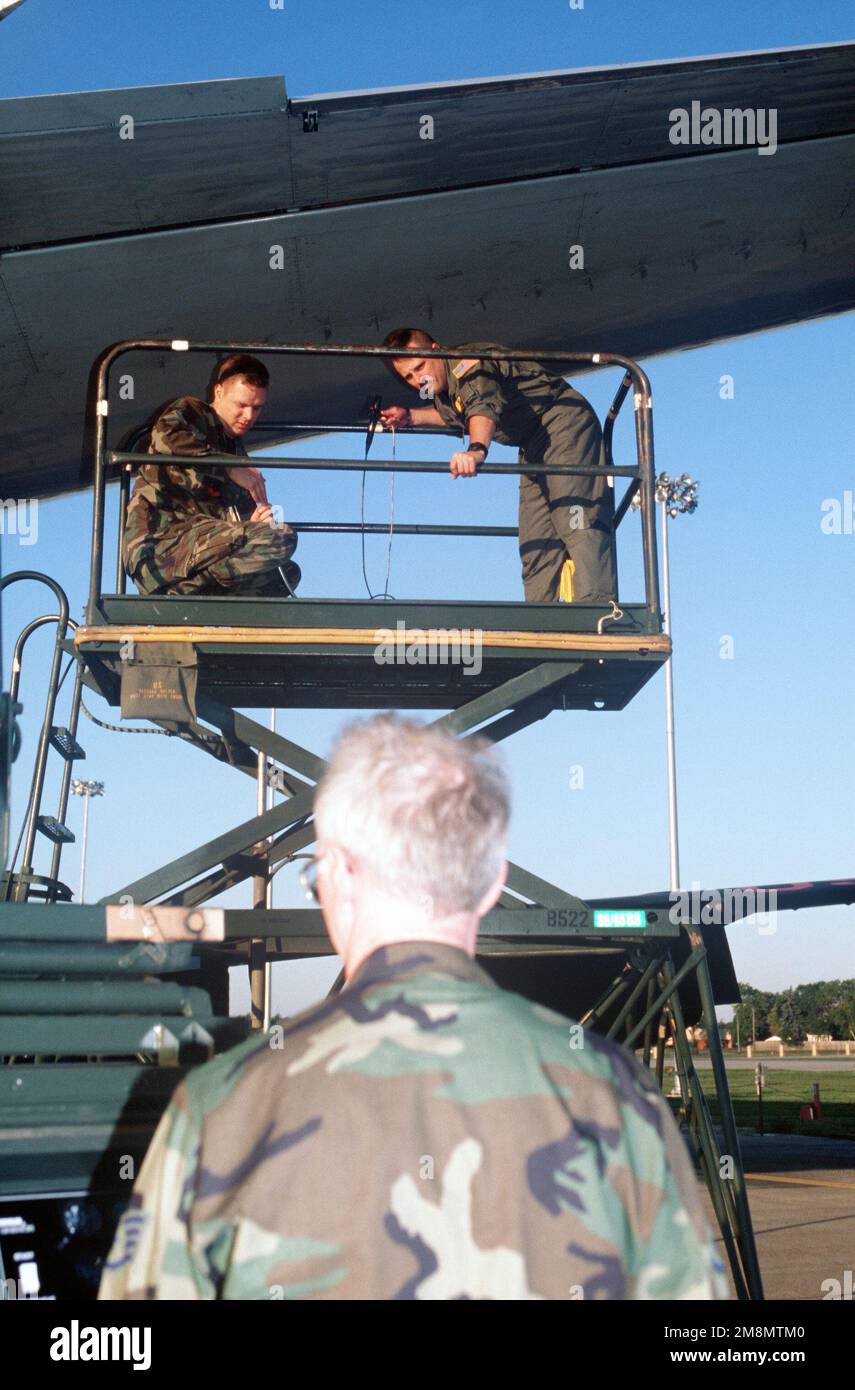 Air Force personnel from the 45th Reconnaissance Squadron, Offutt Air ...