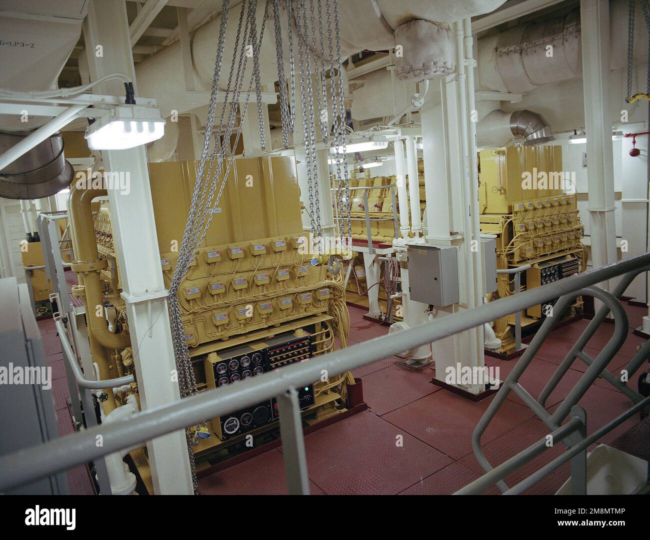 Interior view on board the Military Sealift Command (MSC) strategic heavy lift ship USNS ...