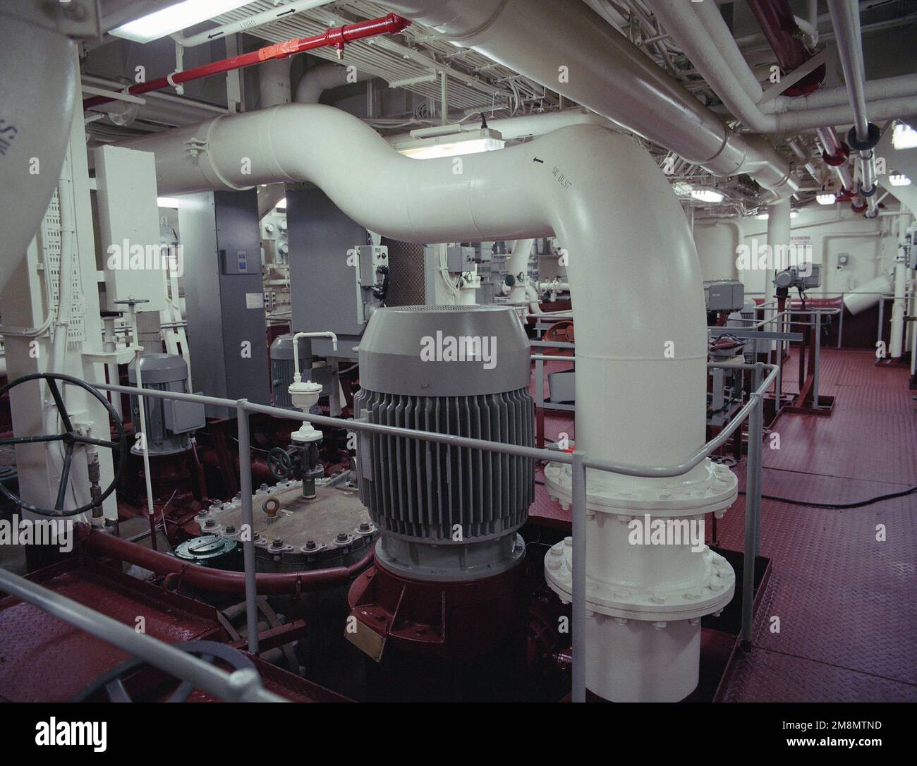 View of the completion of the conversion of the Military Sealift Command (MSC) strategic heavy ...