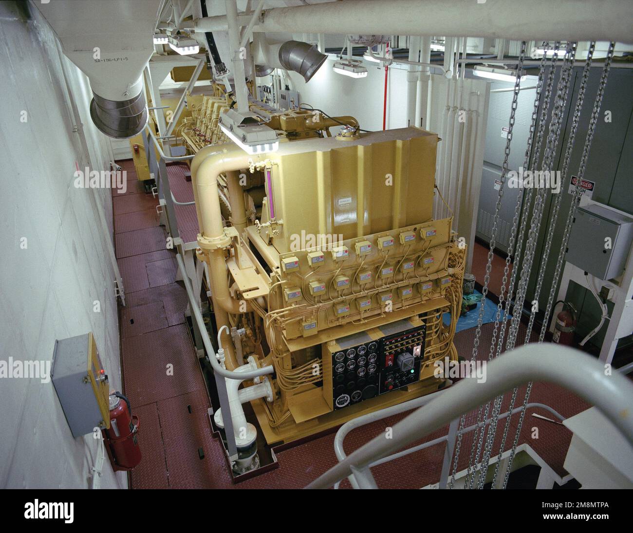 Interior view on board the Military Sealift Command (MSC) strategic heavy lift ship USNS ...