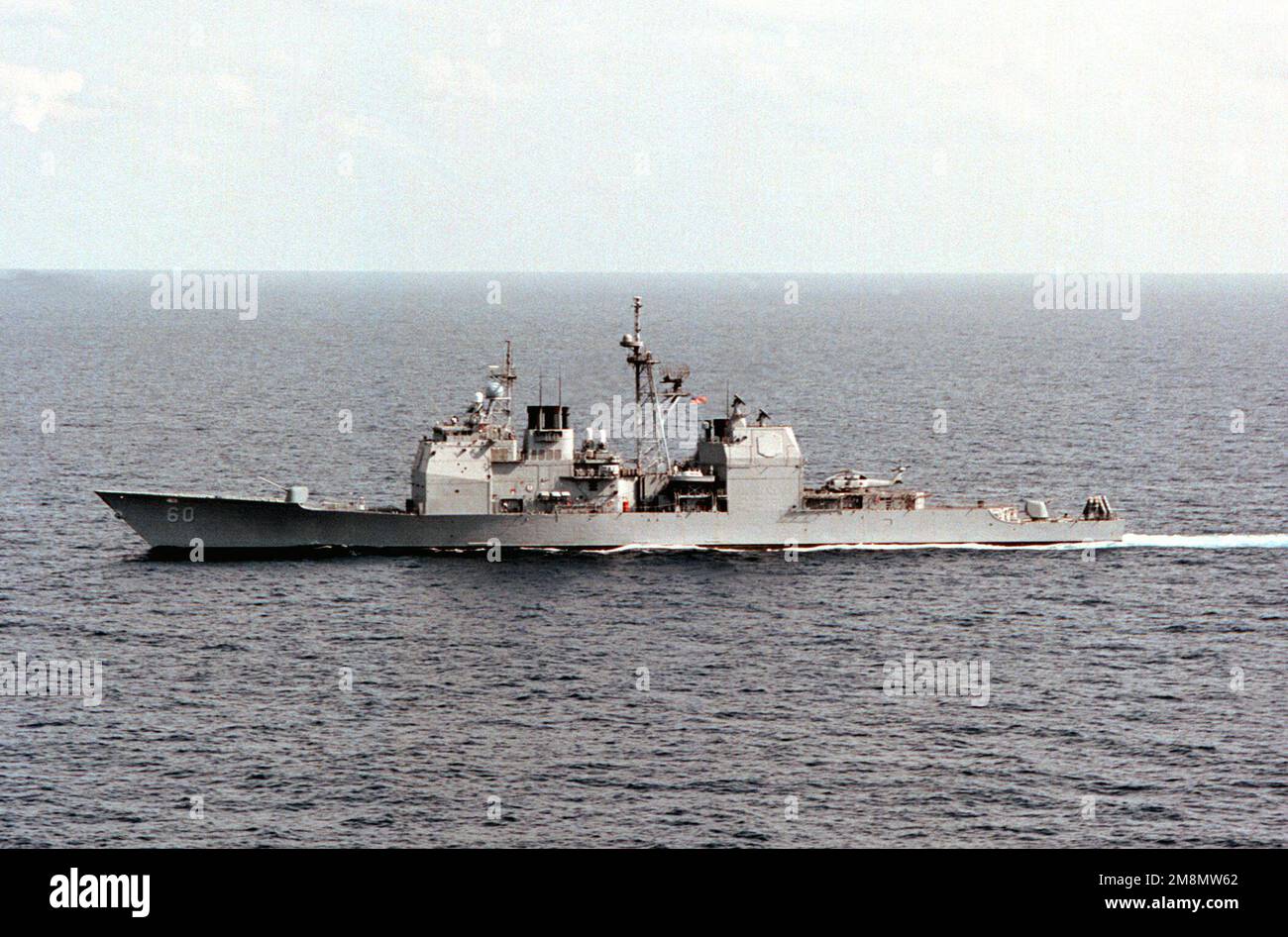 The aegis class cruiser USS NORMANDY (CG 60) underway in the eastern ...