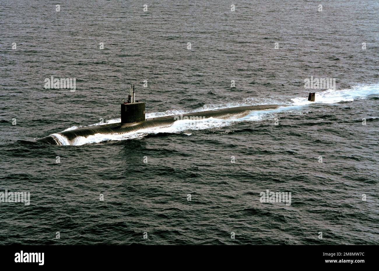 The Los Angeles class fast attack nuclear powered submarine USS ...