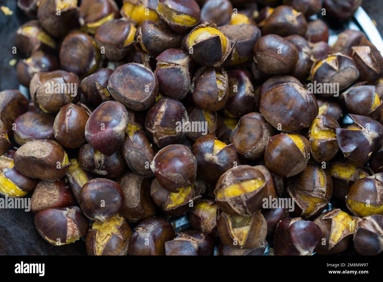Sugar Fried chestnut Stock Photo - Alamy