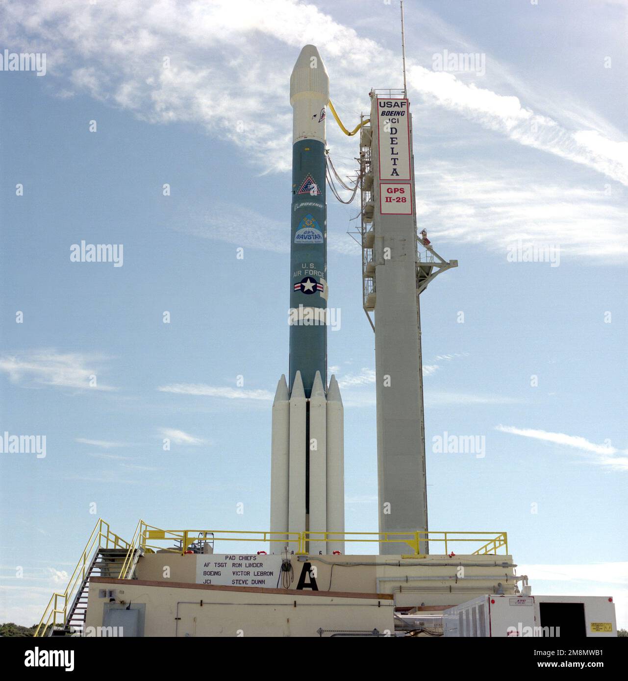 The Boeing Company's Delta II space launch vehicle, carrying a NAVSTAR ...