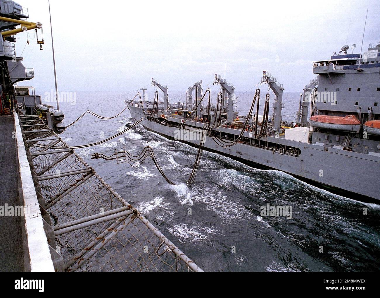 A Military Sealift Command fleet oiler USNS TIPPECANOE (TAO 199 ...