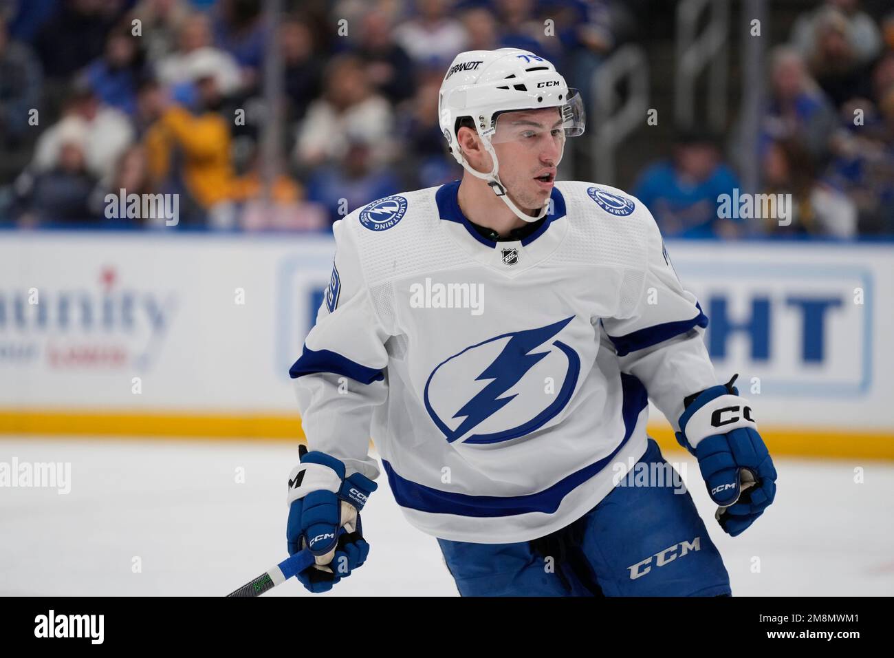 Tampa Bay Lightning's Ross Colton in action during the first period of ...