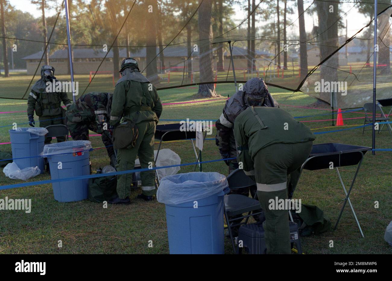 Members of the 116th Bomb Wing, Robins Air Force Base, Georgia, change ...