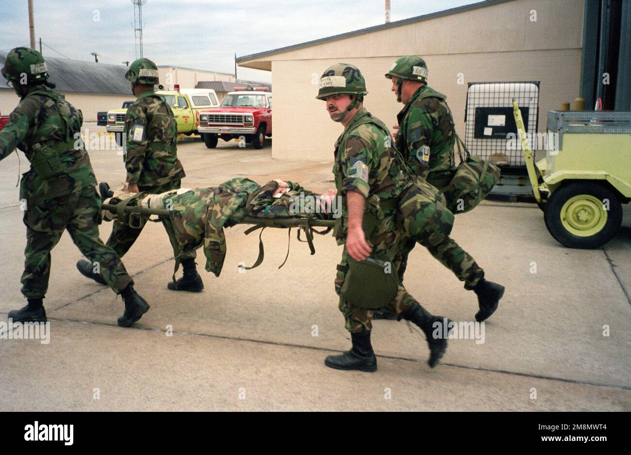 Using Buddy Care techniques, US Air Force STAFF Sergeant (SSGT) Elmore ...