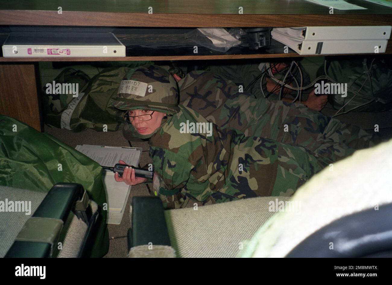 US Air Force Lieutenant Colonel Lois Schmidt of the 116th Bomb Wing ...