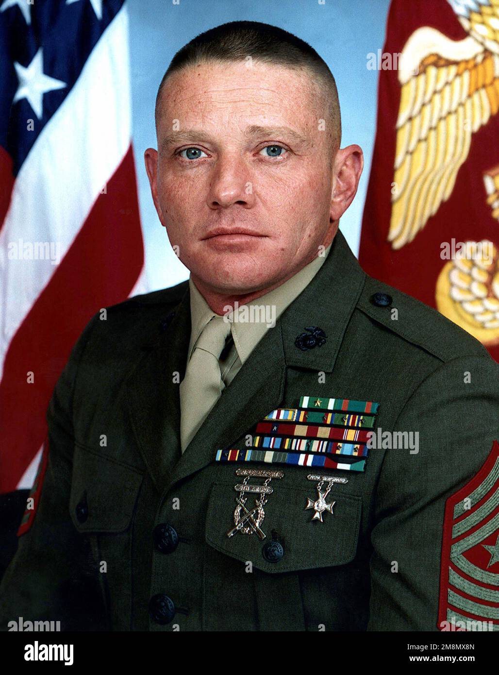 Official Portrait of Sergeant Major Bunnell, 3rd Low Altitude Air ...