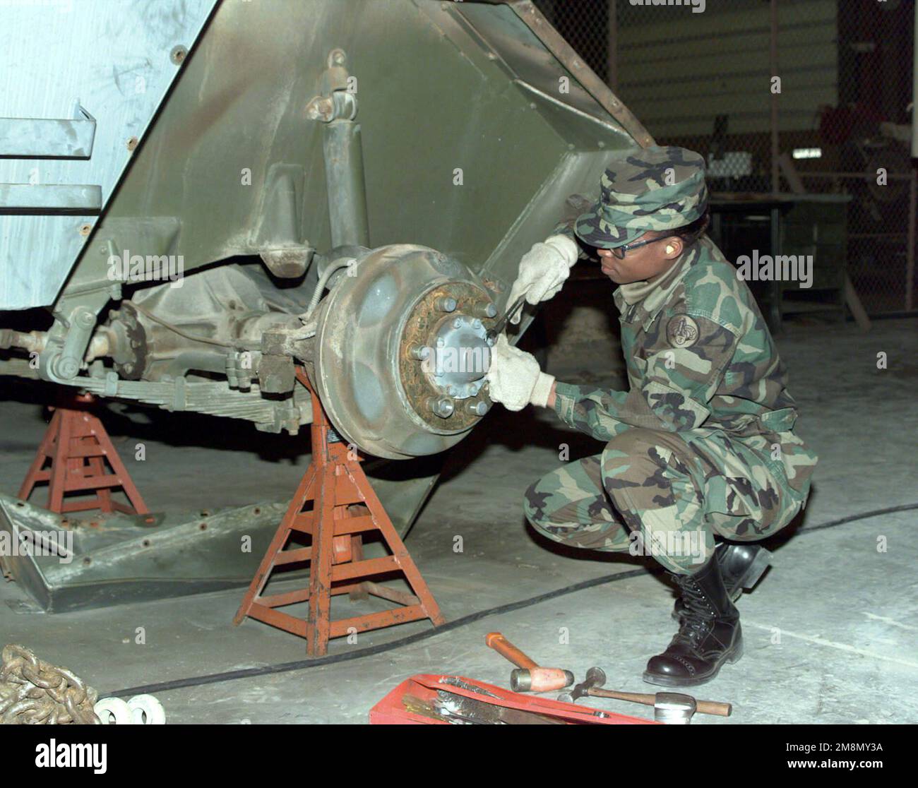 PVT Jacqueline Baker, from the 43rd Engineers, attached to the 3rd ...