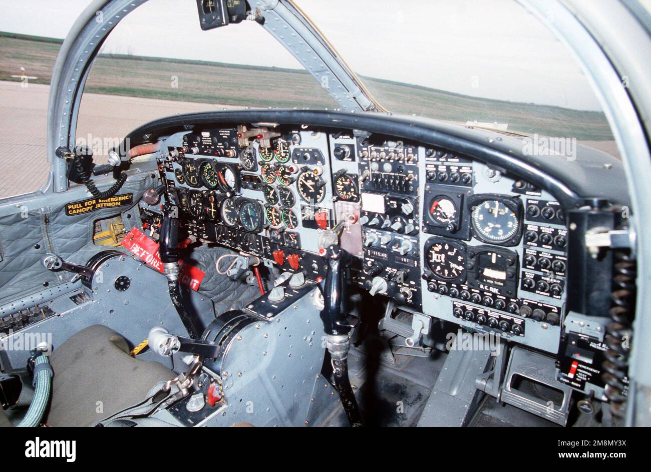 This is the instrument panel in a T-37 Tweet Trainer. Base: Vance Air ...