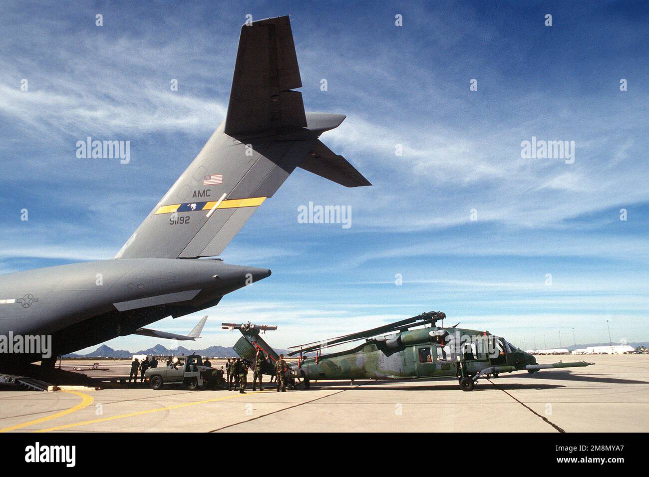 Ground crews of the 305th Rescue Squadron, Davis-Monthan Air Force Base ...