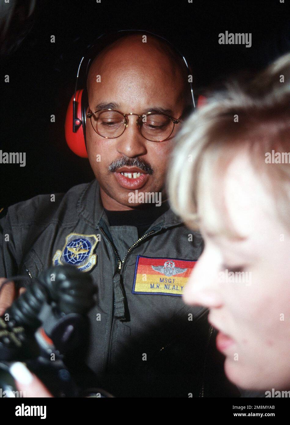 MASTER Sergeant M.R. Nealy (left) and STAFF Sergeant Theresa Wagner ...