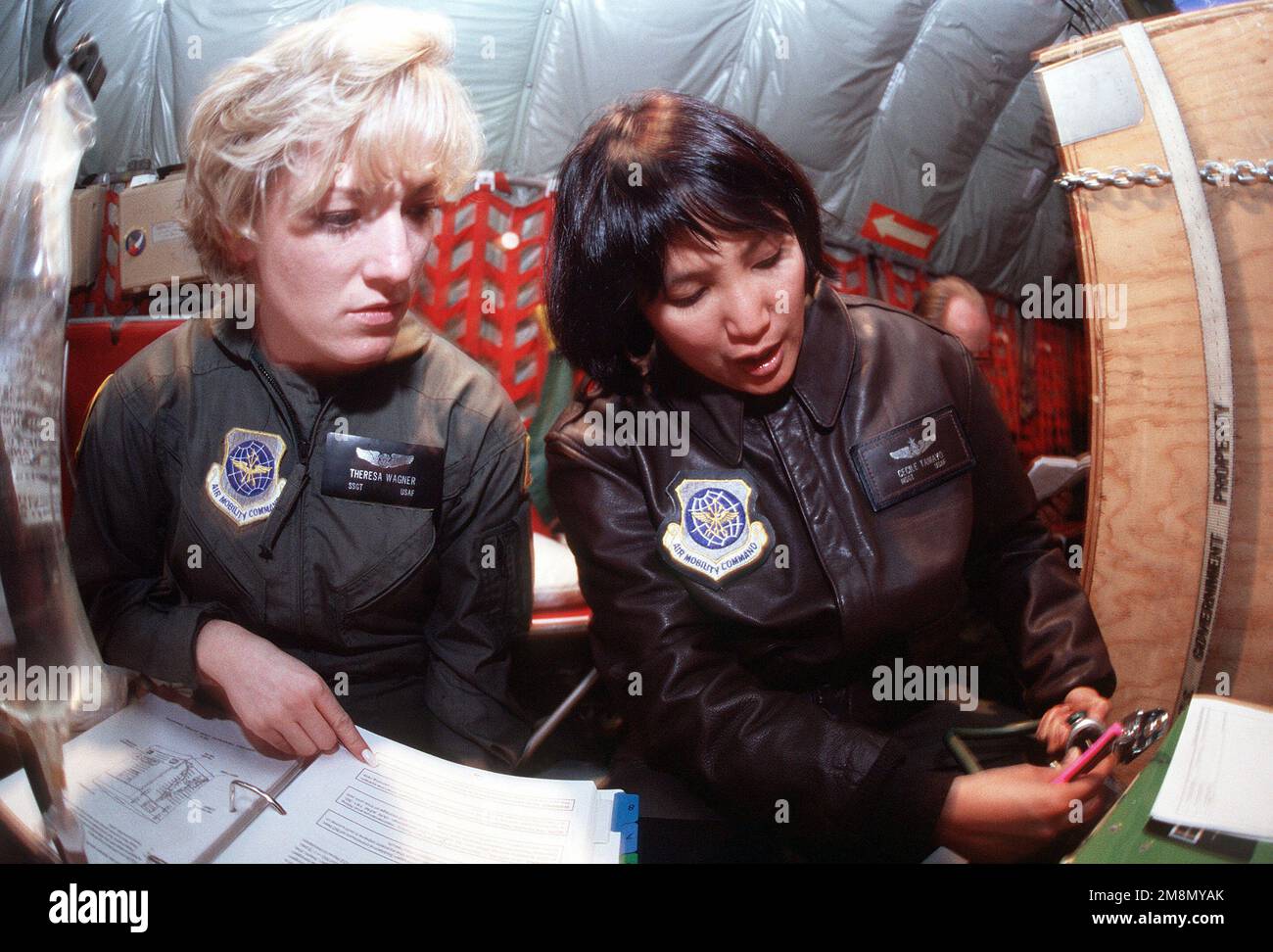STAFF Sergeant Theresa Wagner and MASTER Sergeant Cecile Tamayo, 452nd ...