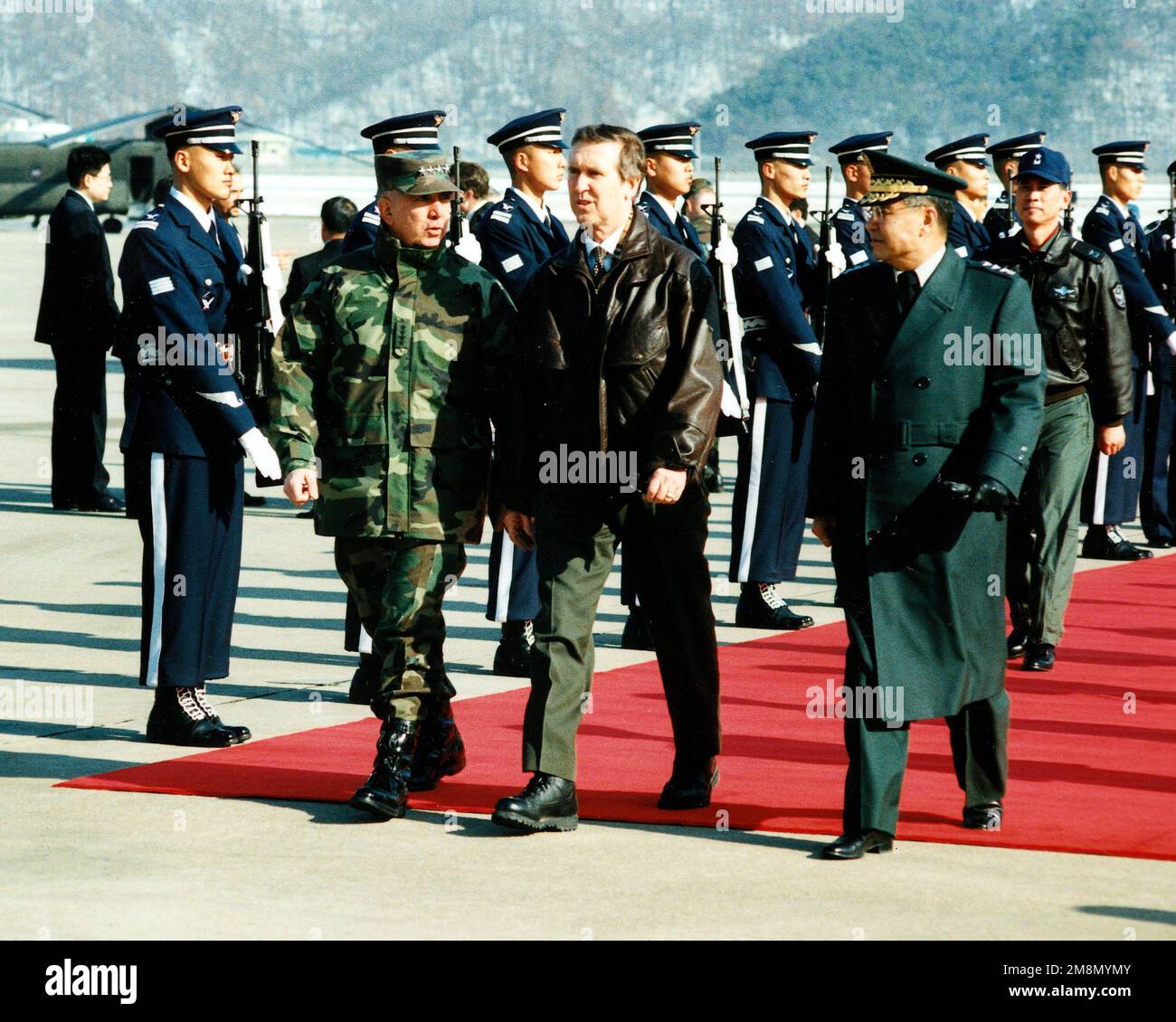 Secretary Of Defense William Cohen Gen John H Tilelli Commander In