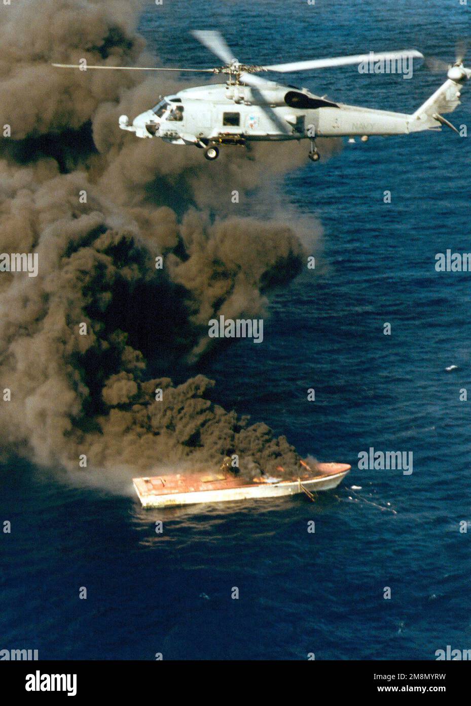 An SH-60B Sea Hawk helicopter attached to Light Helicopter Anti ...