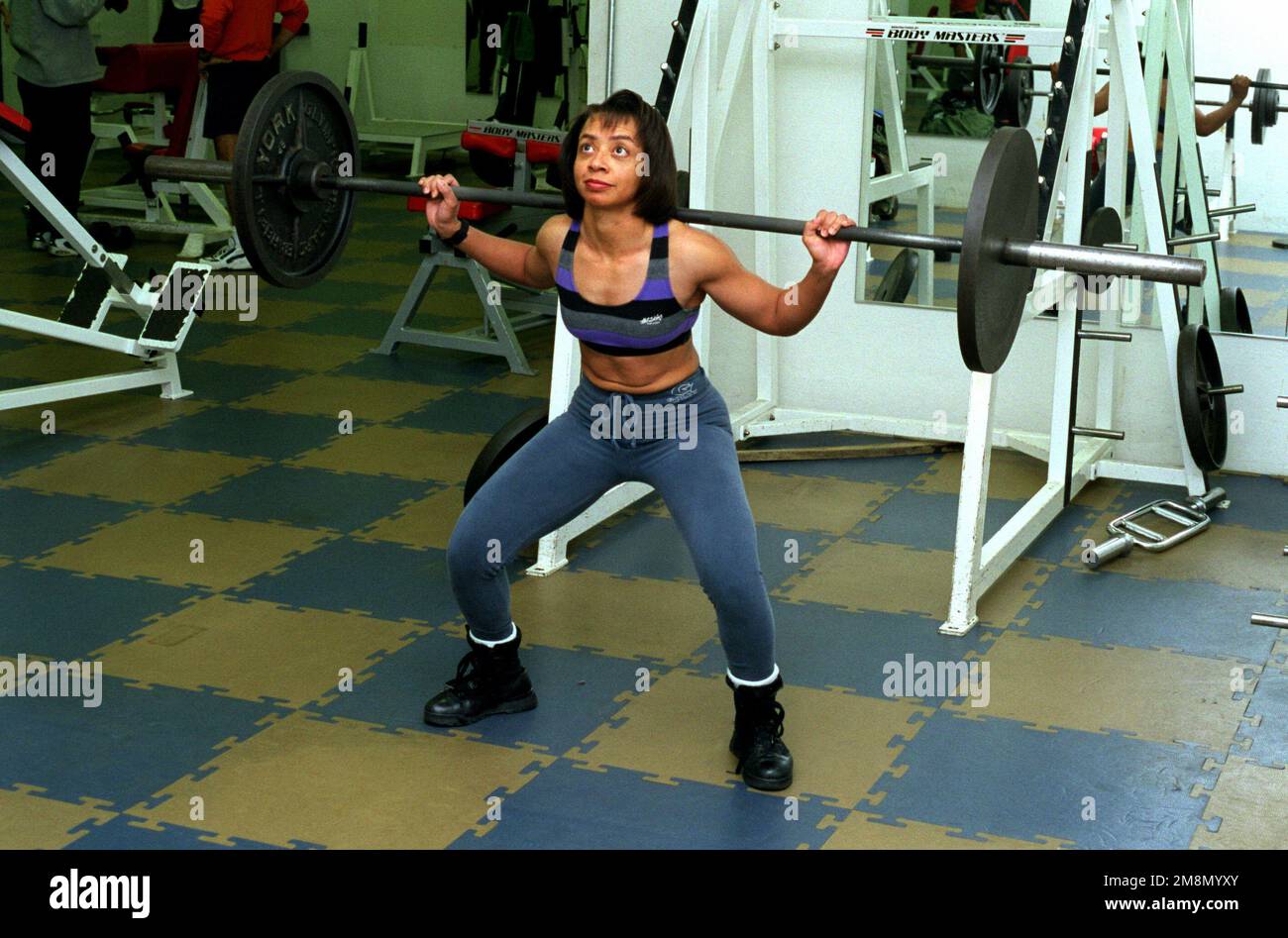Air Force SSGT Cyrena Gibson, winner of the 114 pound class at the ...