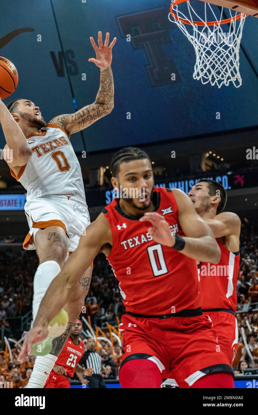 Texas, USA. 14th Jan, 2023. Timmy Allen #0 of the Texas Longhorns in ...