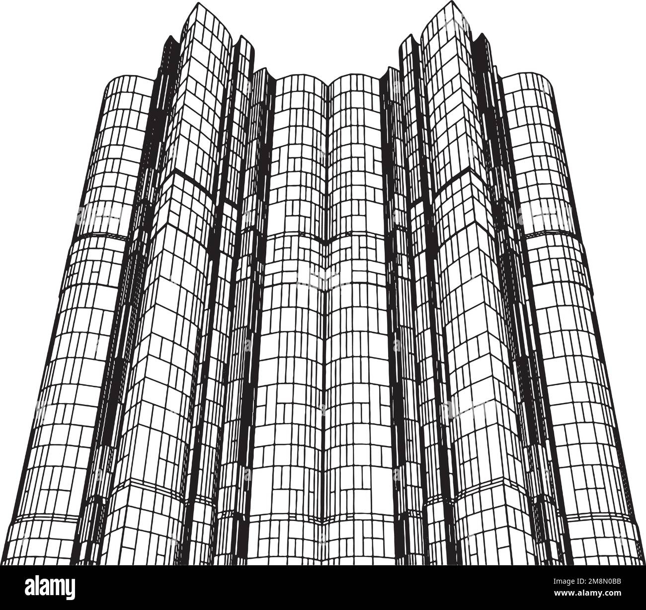 Abstract Urban City Buildings Cube Boxes Prism Vector Stock Vector ...