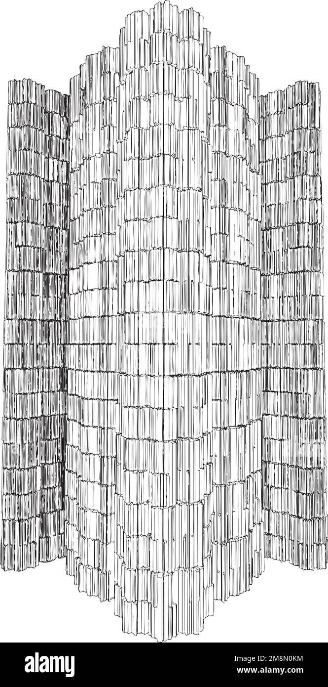 Abstract Urban City Buildings Cube Boxes Prism Vector Stock Vector ...