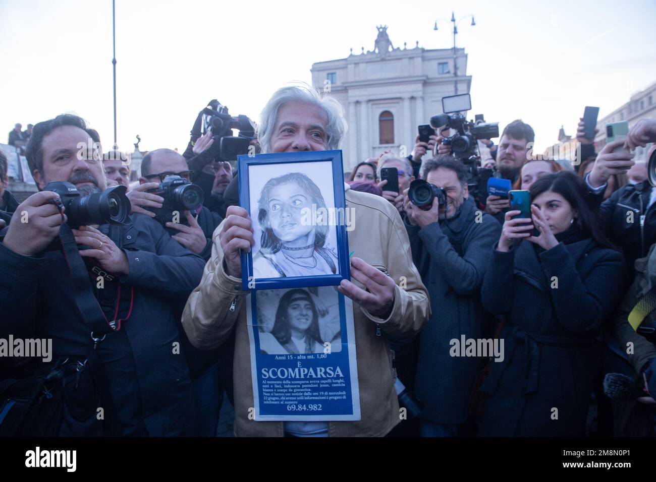 Rome, Italy. 14th Jan, 2023. Pietro Orlandi, brother of Emanuela ...