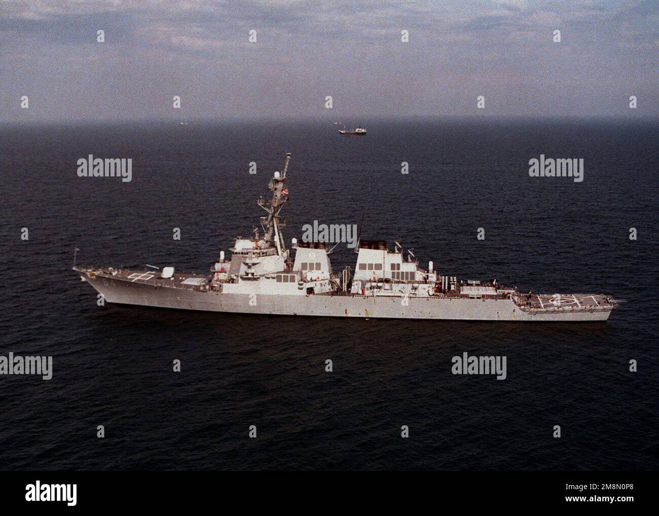 The USS CARNEY (DDG 64) conducting Multinational Interception ...