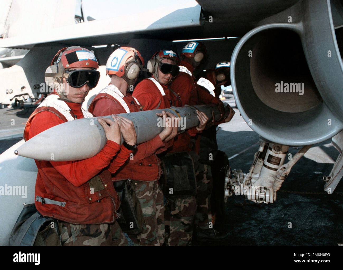 (from left to right) Aviation Ordnanceman 2nd Class Joshua Allen ...