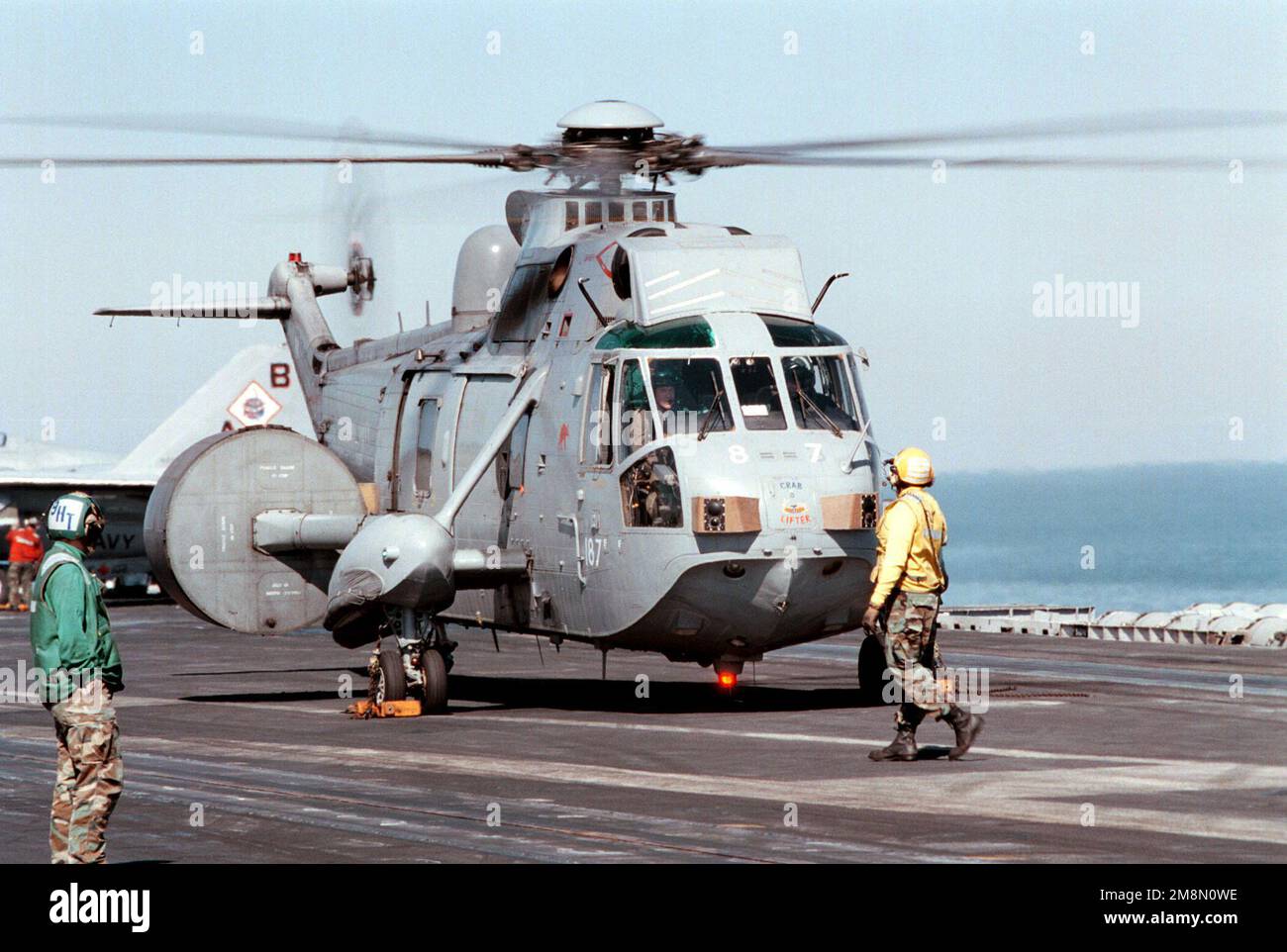 An HAS.2A AEW Sea King from British Royal Navy Helicopter Squadron 849 ...