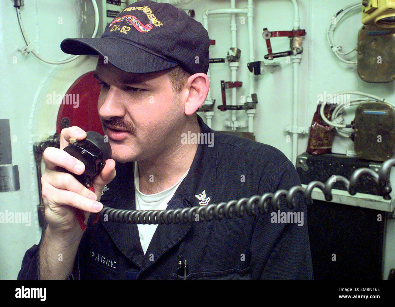 US Navy Machinist's Mate Second Class James Champagne is training to be ...