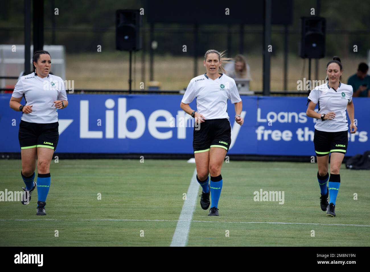 Sydney, Australia. 14th Jan, 2023. Referees Amber Morris, Kelly Jones ...