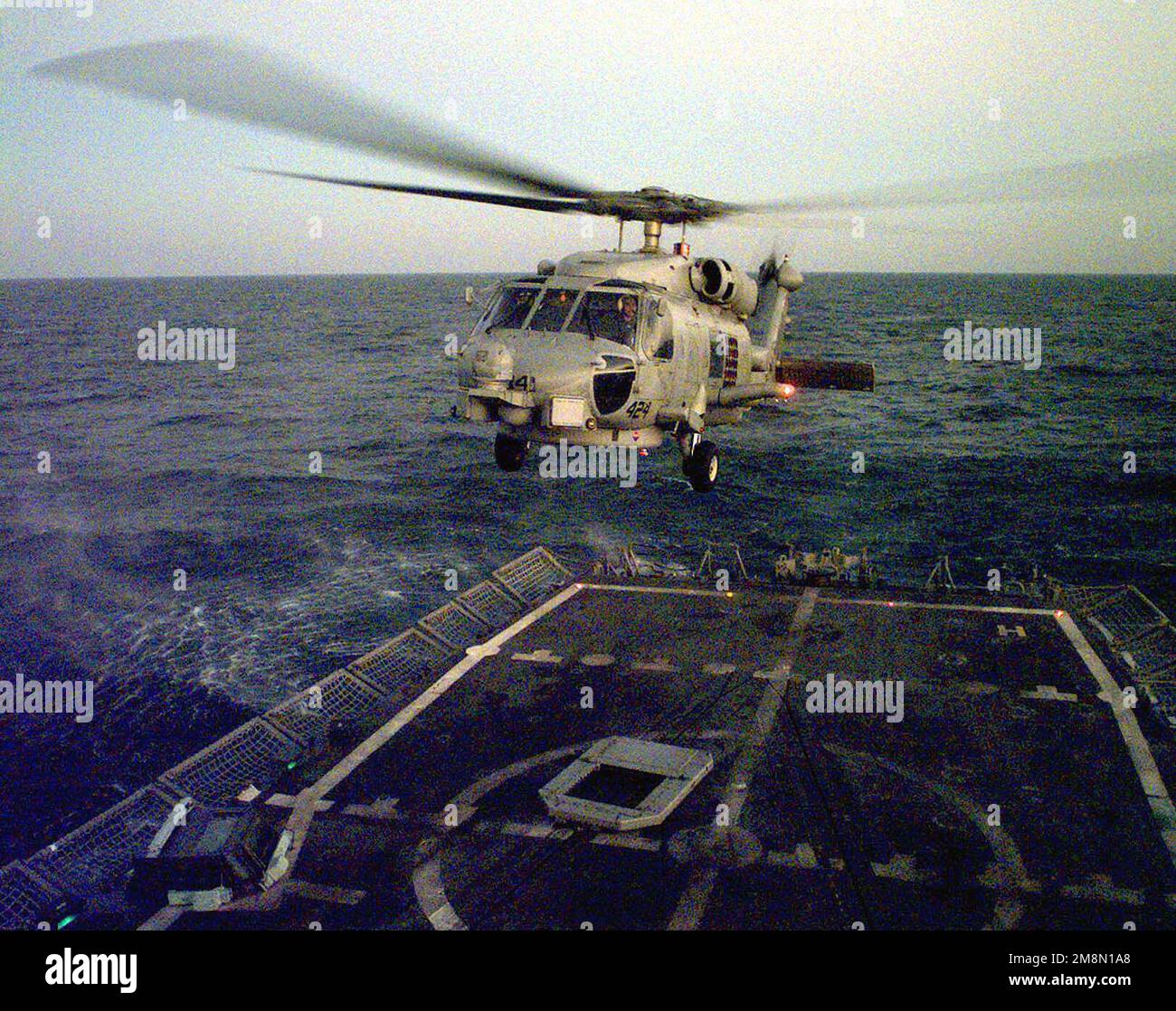 A US Navy SH-60B Sea Hawk helicopter from Light Helicopter Anti ...