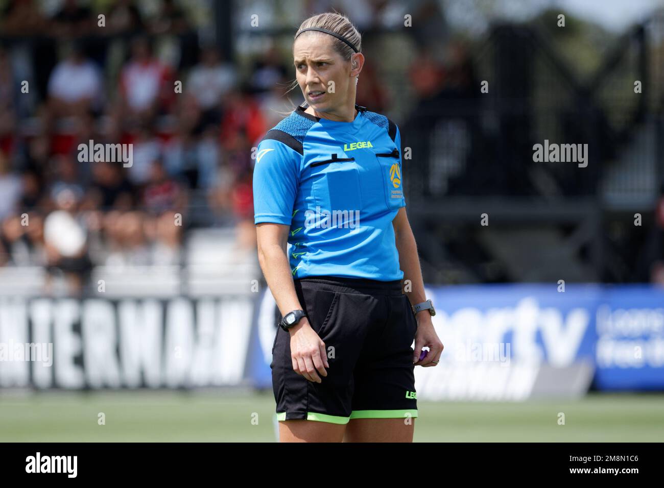 Sydney, Australia. 14th Jan, 2023. Match referee Kelly Jones looks on ...