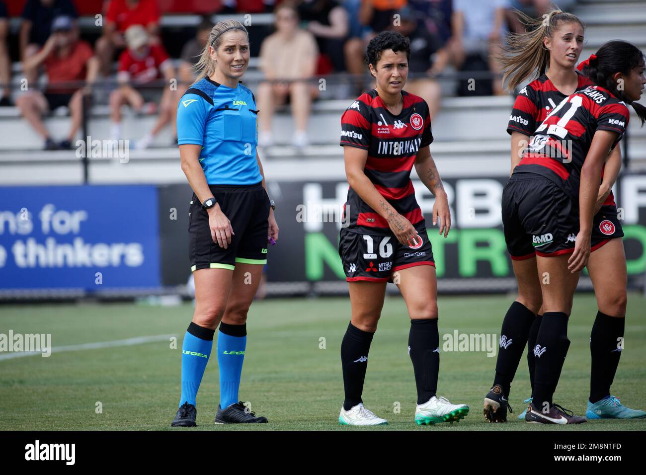Sydney, Australia. 14th Jan, 2023. Match referee Kelly Jones looks on ...