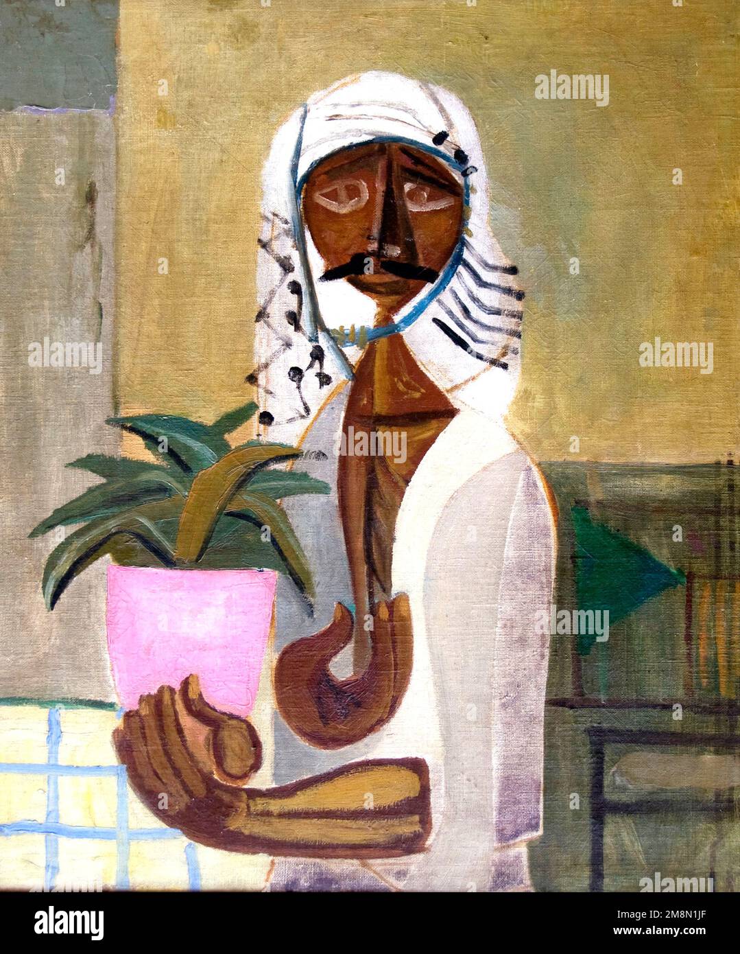 Jawad Saleem - The Gardener - 1950 Stock Photo - Alamy